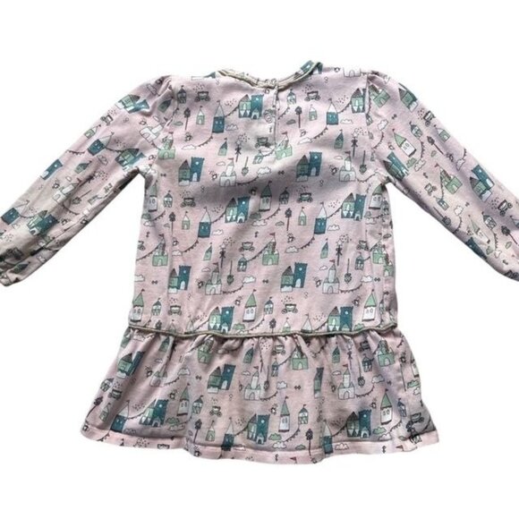 Angel Dear | Dresses | Angel Dear Pink Castle Print Dress Size 2t ...
